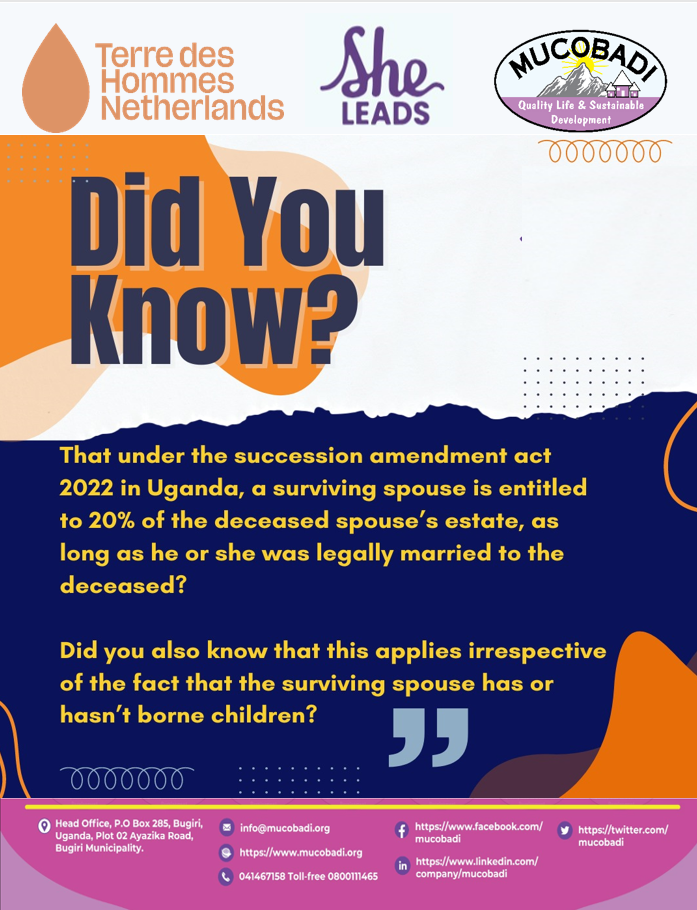Strengthening Succession Rights for Girls | MUCOBADI